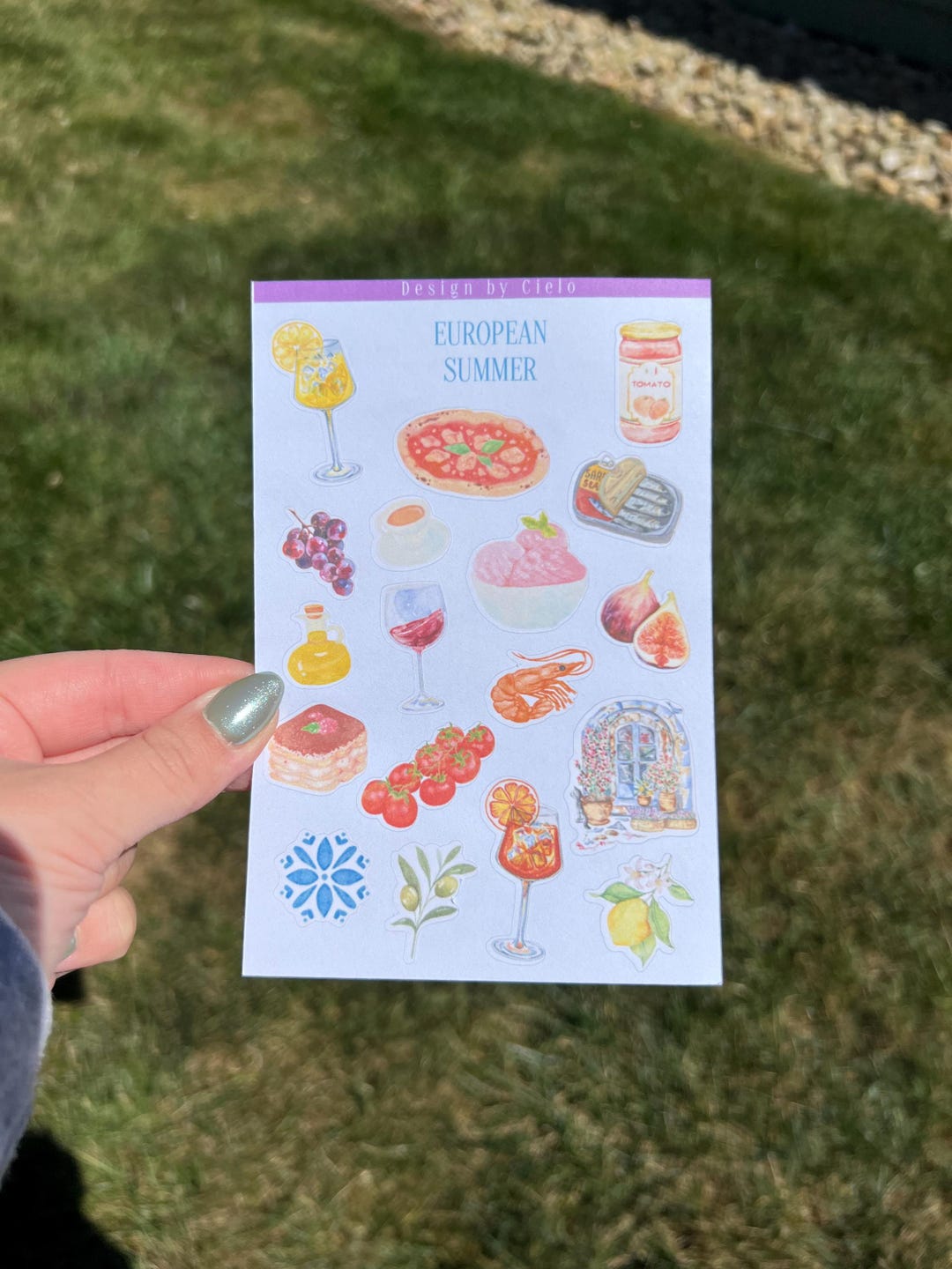 Europe Sticker Sheet, Italy Stickers, Italy Scrapbooking Stickers ...