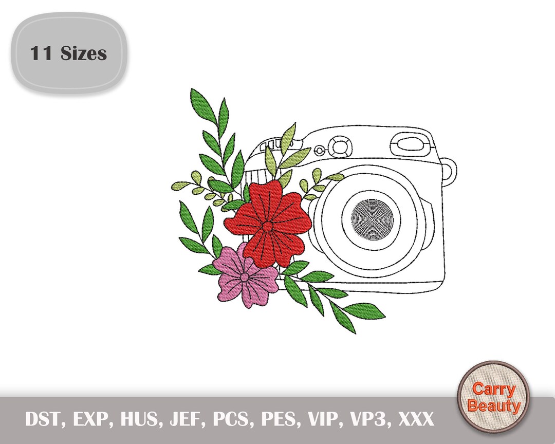 Camera Embroidery, Photo Embroidery, Photography Design, Film ...