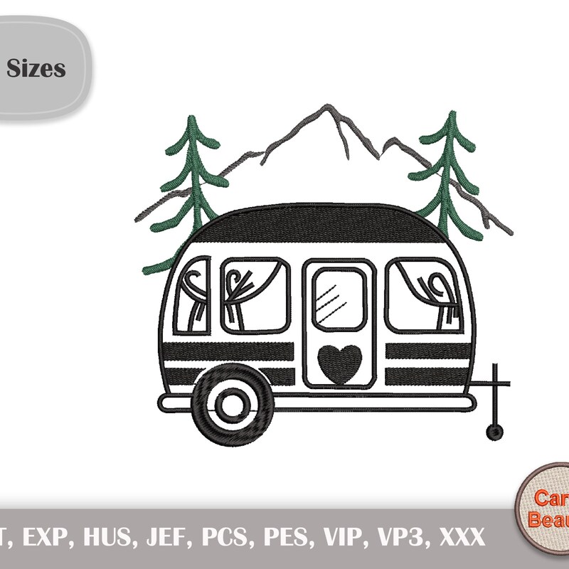 Camping Embroidery - Etsy