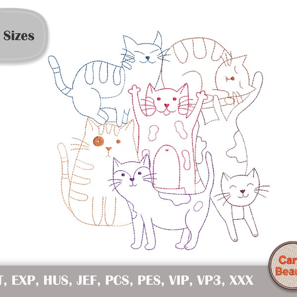 Cat Needlepoint - Etsy