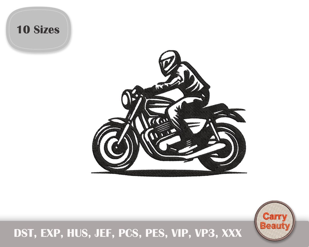Motorbike Embroidery, Bike Embroidery, Motorbike Embroidery, Embroidery ...