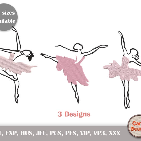 Ballerina Embroidery - Etsy