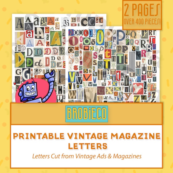 Magazine Letters - Etsy