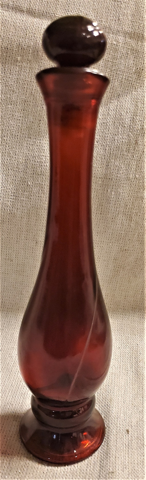 Vintage Ruby Red Avon Perfume Bottle | Etsy