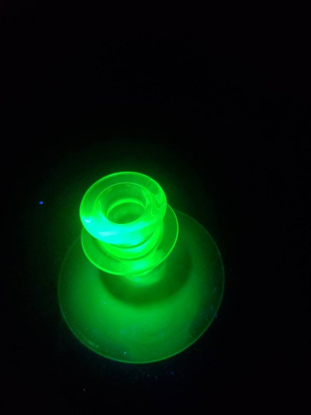 Vintage Mid Century Uranium Green Candle Stick Holder - Etsy