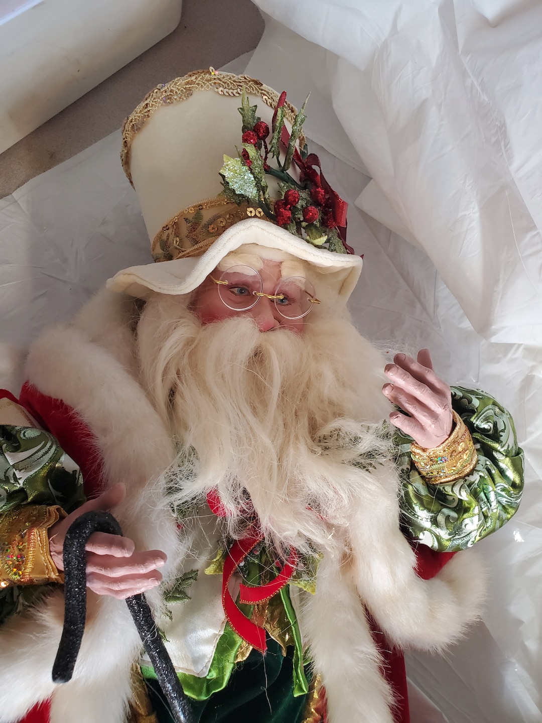 Mark Roberts Standing 25 Santa With A Cane - Etsy