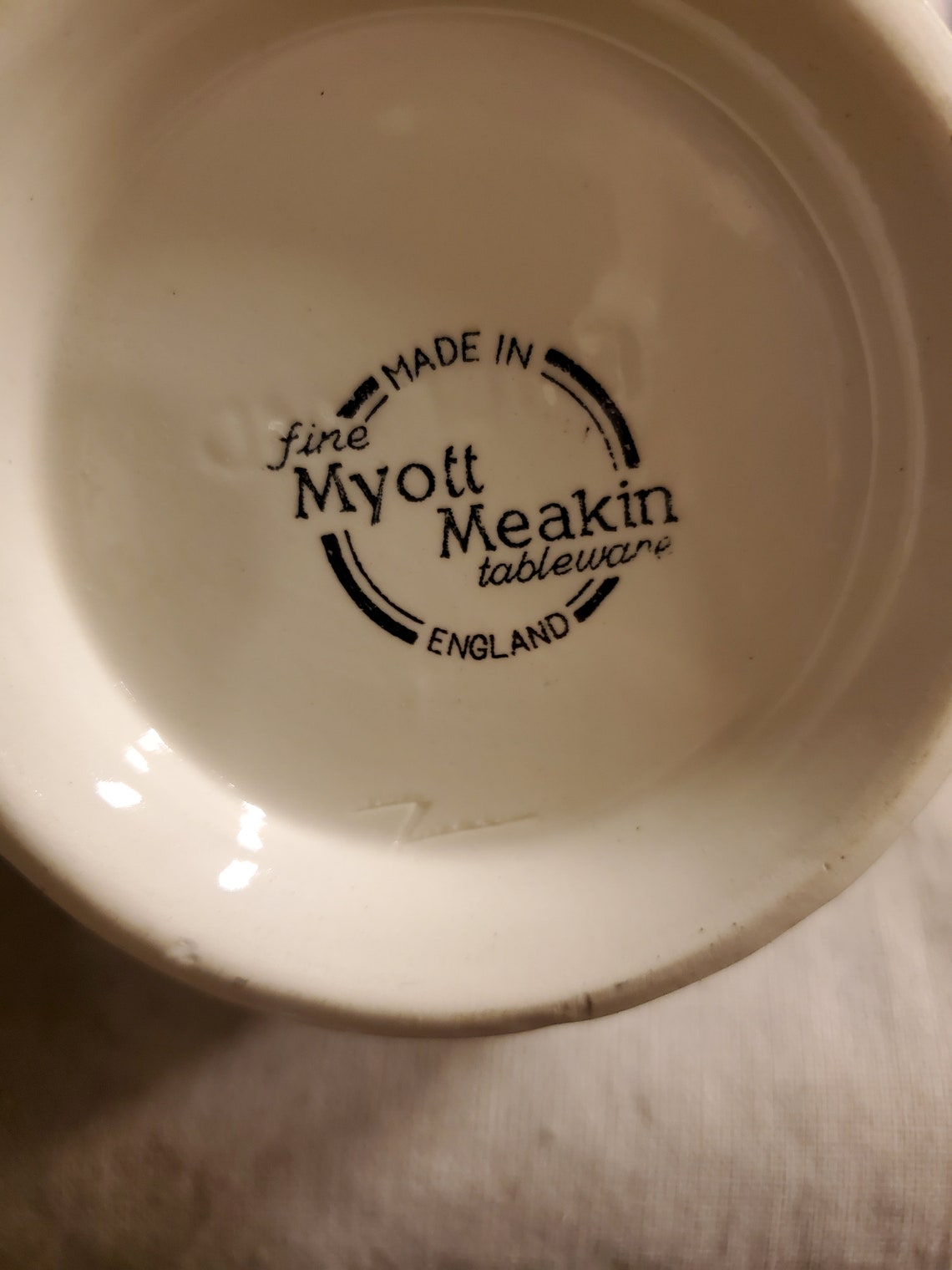 Vintage Fine Myott Meakin Tableware Blue Teapot Dish Coffee - Etsy