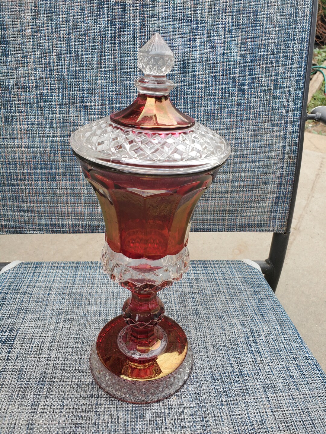 1930s Ruby Indiana Mageness Depression Glass Candy Dish - Etsy