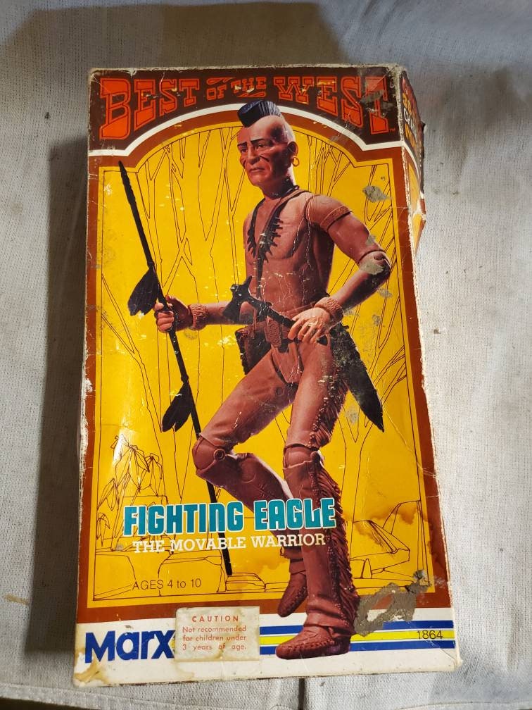 Vintage Marx Fighting Eagle Action Figure With Accessories and Box - Etsy