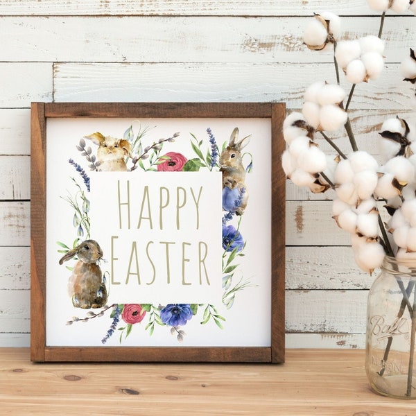 Happy Easter Print - Etsy