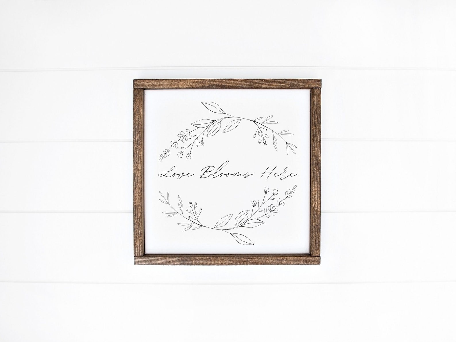 Love Blooms Here | Spring Printable Art | Spring Farmhouse Printable ...