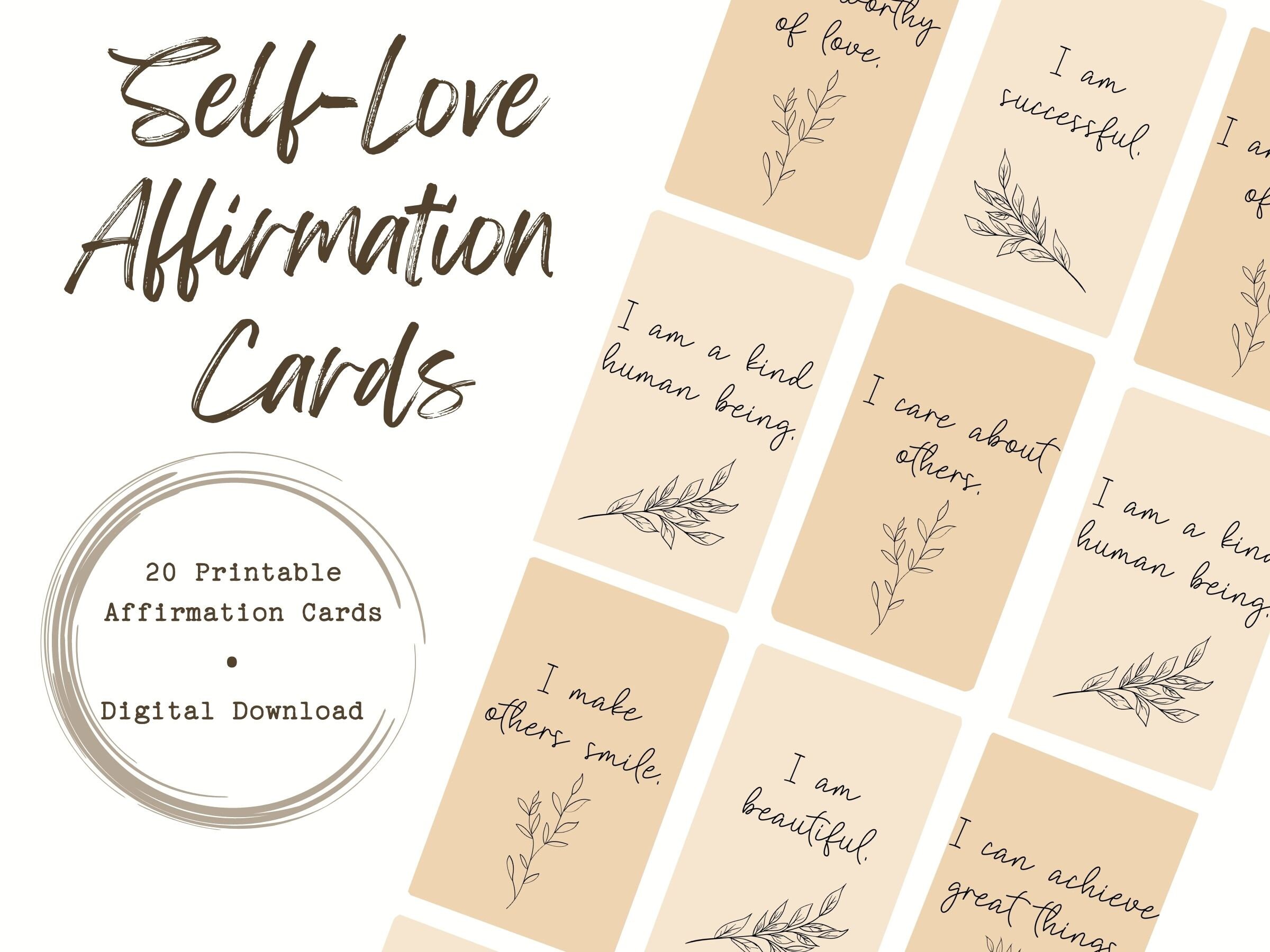 Self-love Affirmation Cards | Positive Affirmations | Daily ...