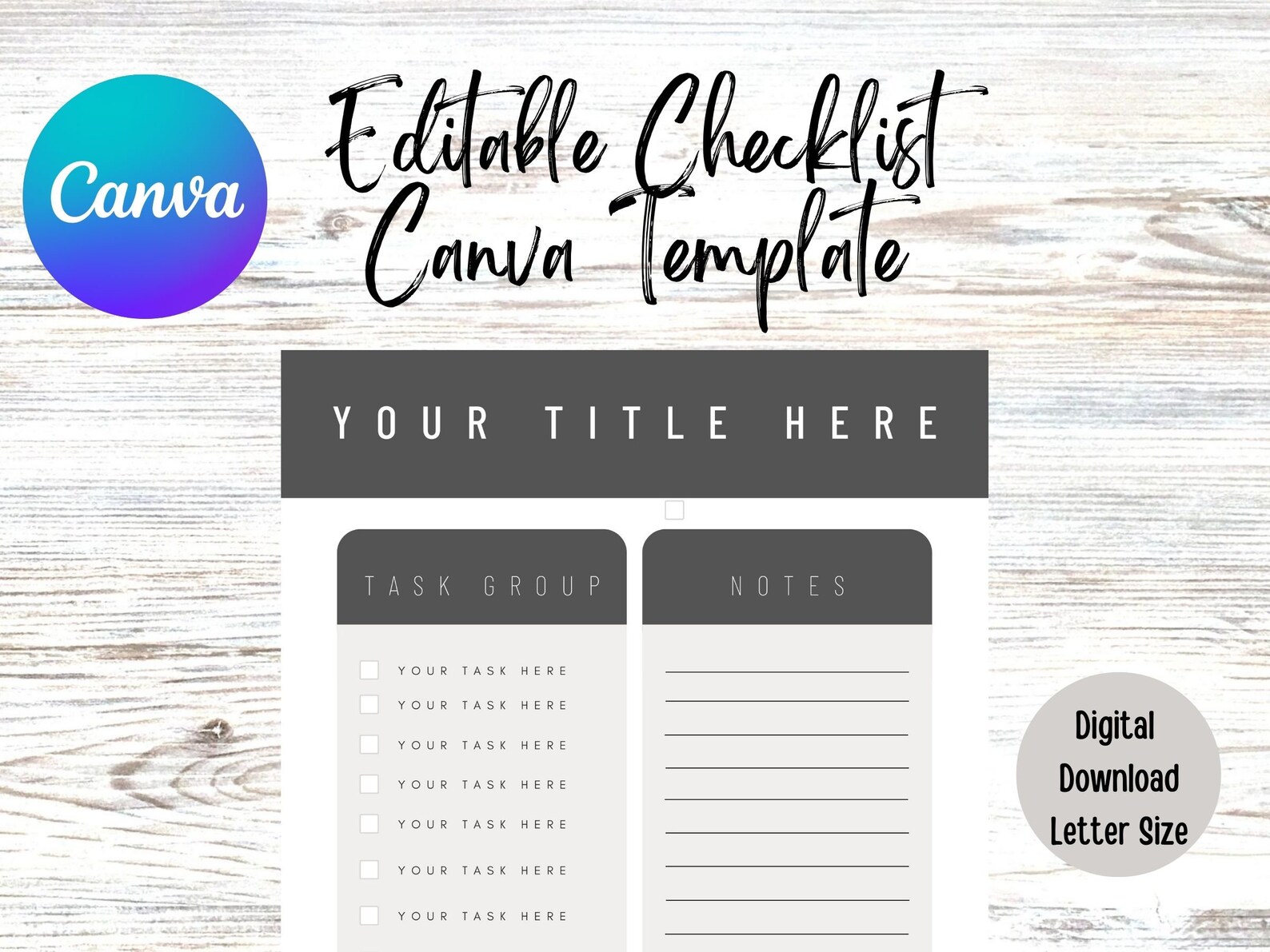 Canva Checklist Template | Checklist Template | Simple Checklist ...