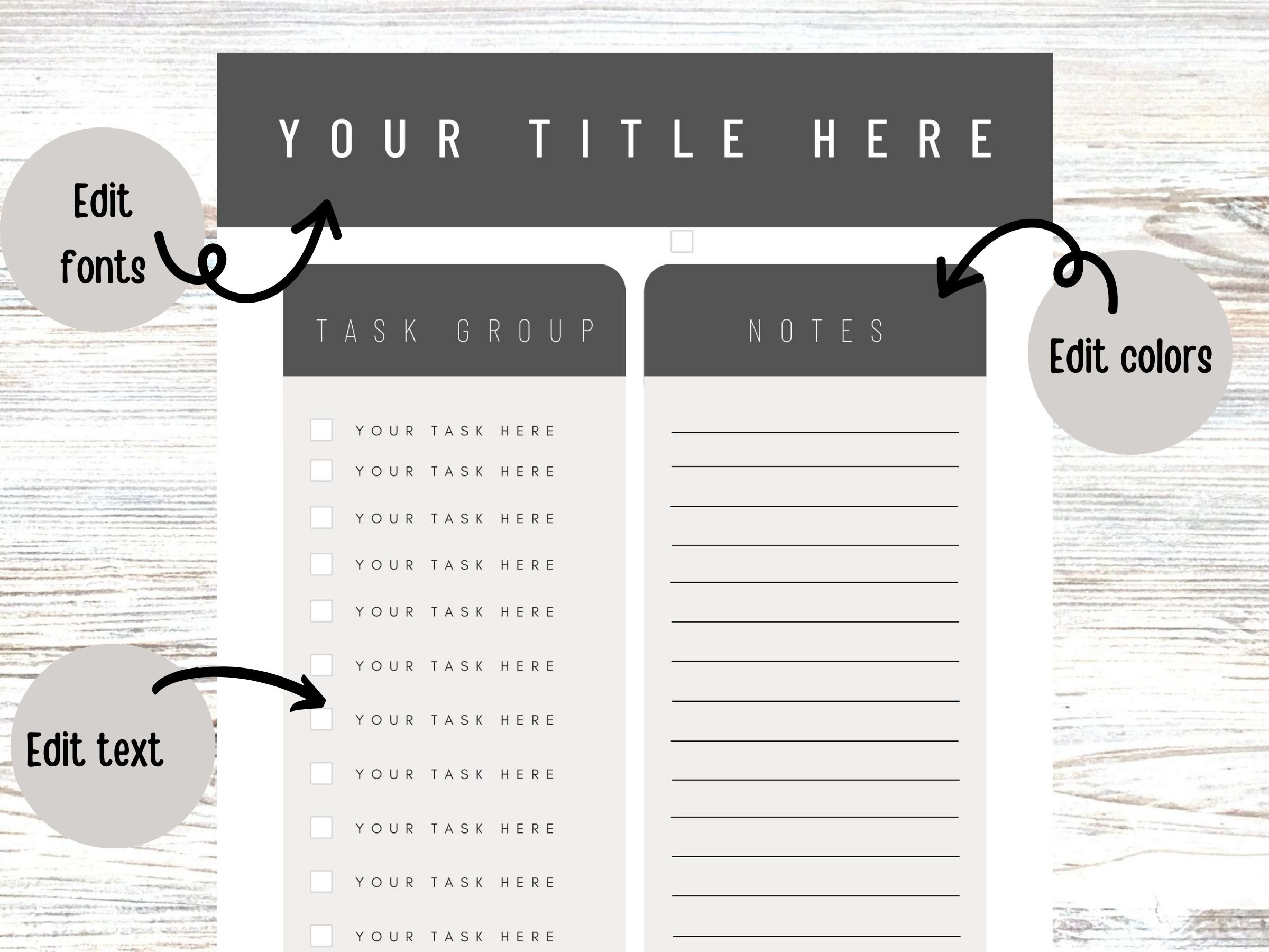 Canva Checklist Template | Checklist Template | Simple Checklist ...
