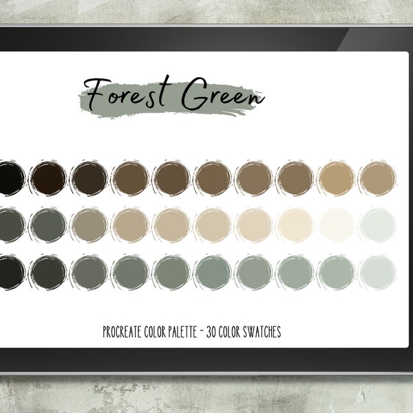 Green Palette - Etsy