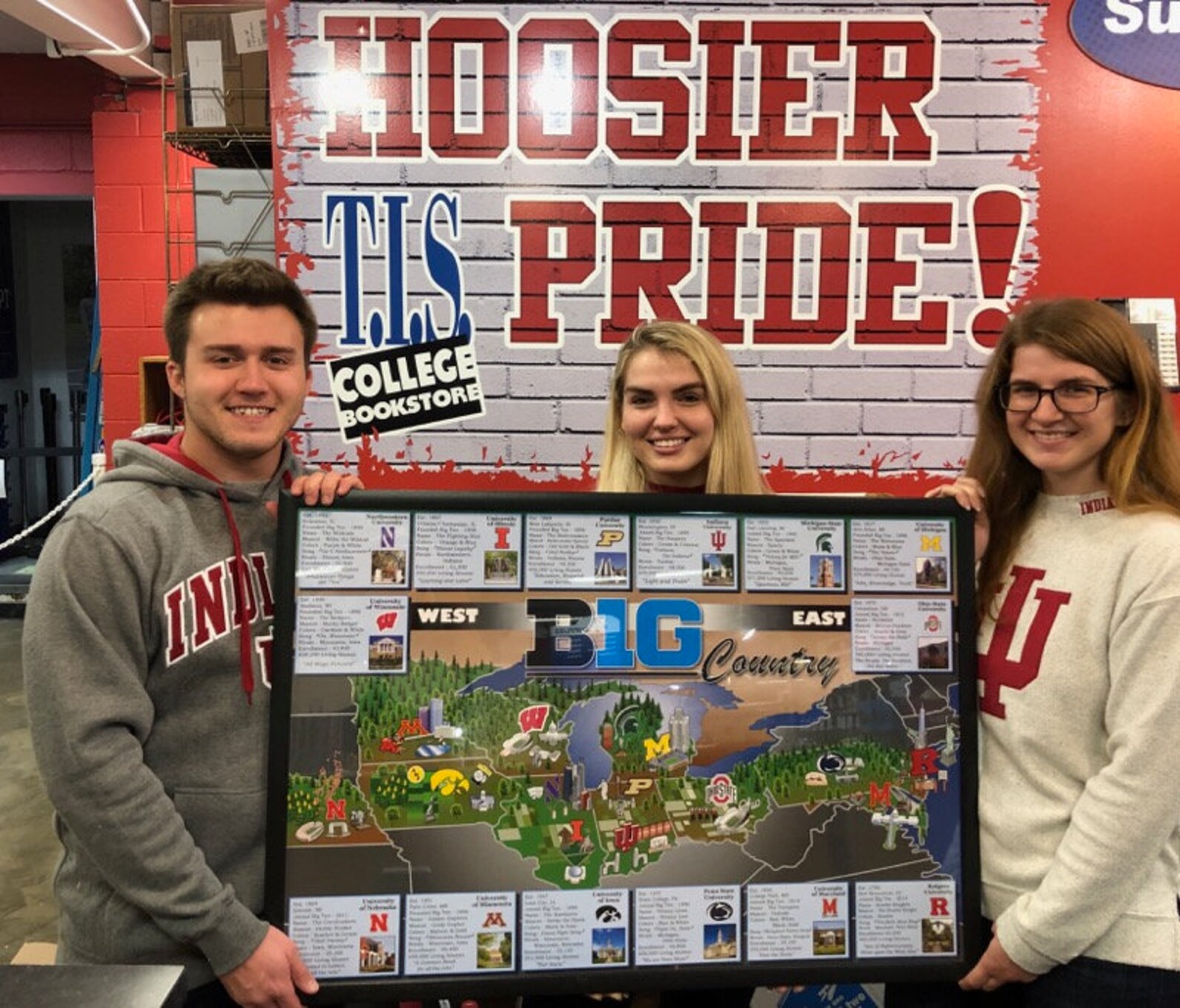 Big Ten Conference Traditional Map/poster (B1G Size = 24" X 36 ...