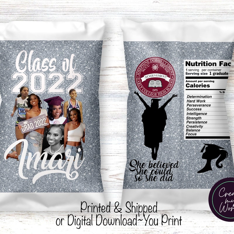 Graduation Chip Bags - Etsy