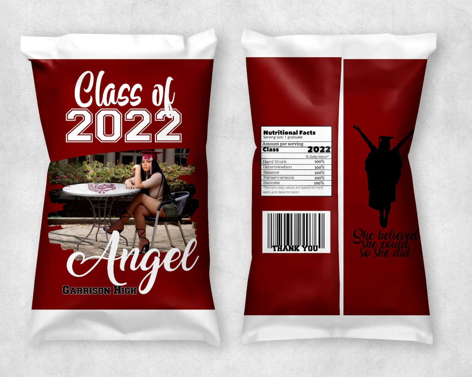 Custom Graduation Chip Bag- Digital File Only - Etsy