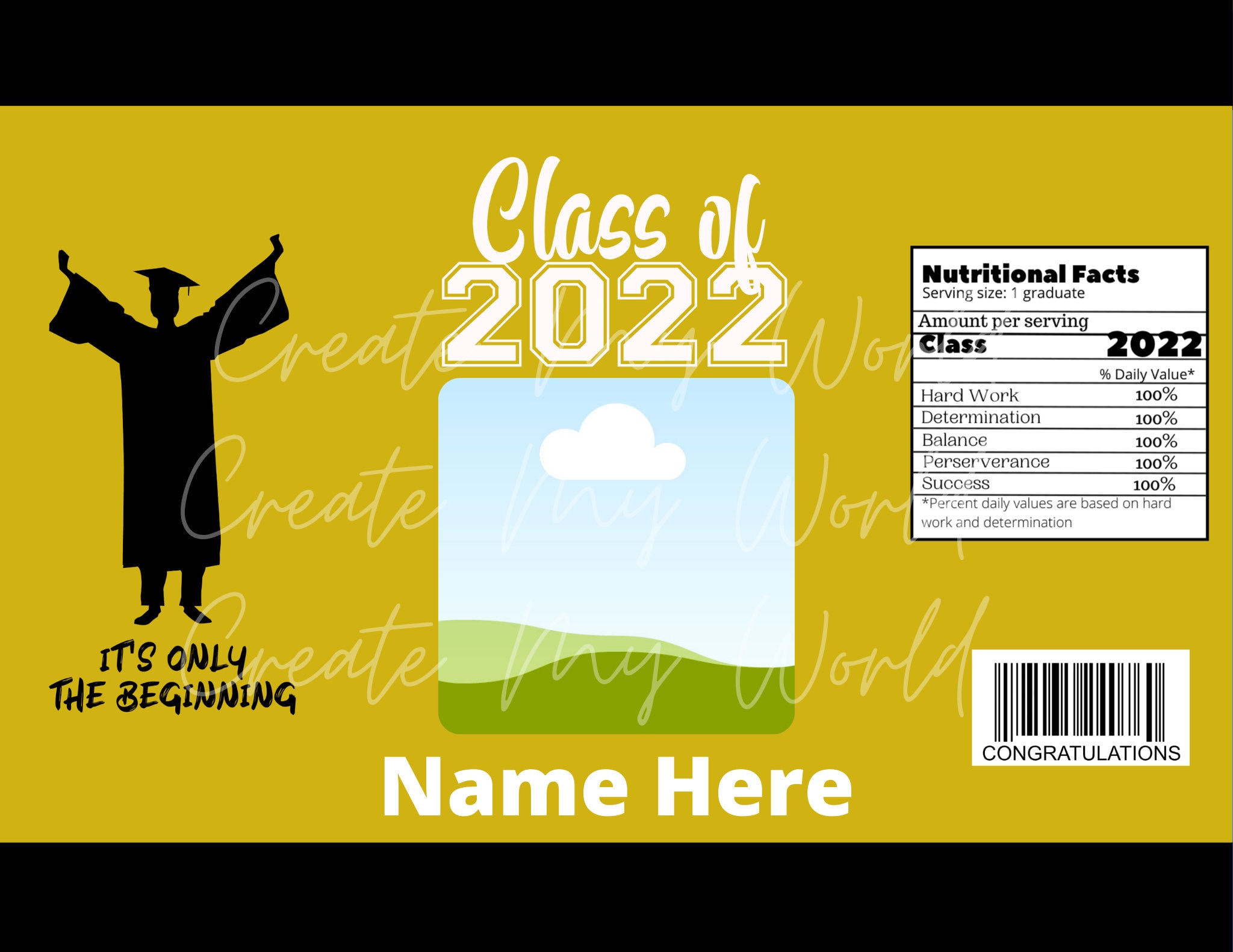 Personalized Graduation Chip Bag-digital File or Print & - Etsy