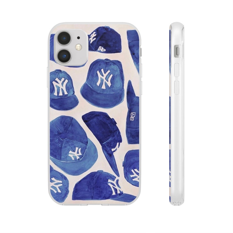 Aesthetic New York Hat Print Flexible Phone Case - Etsy