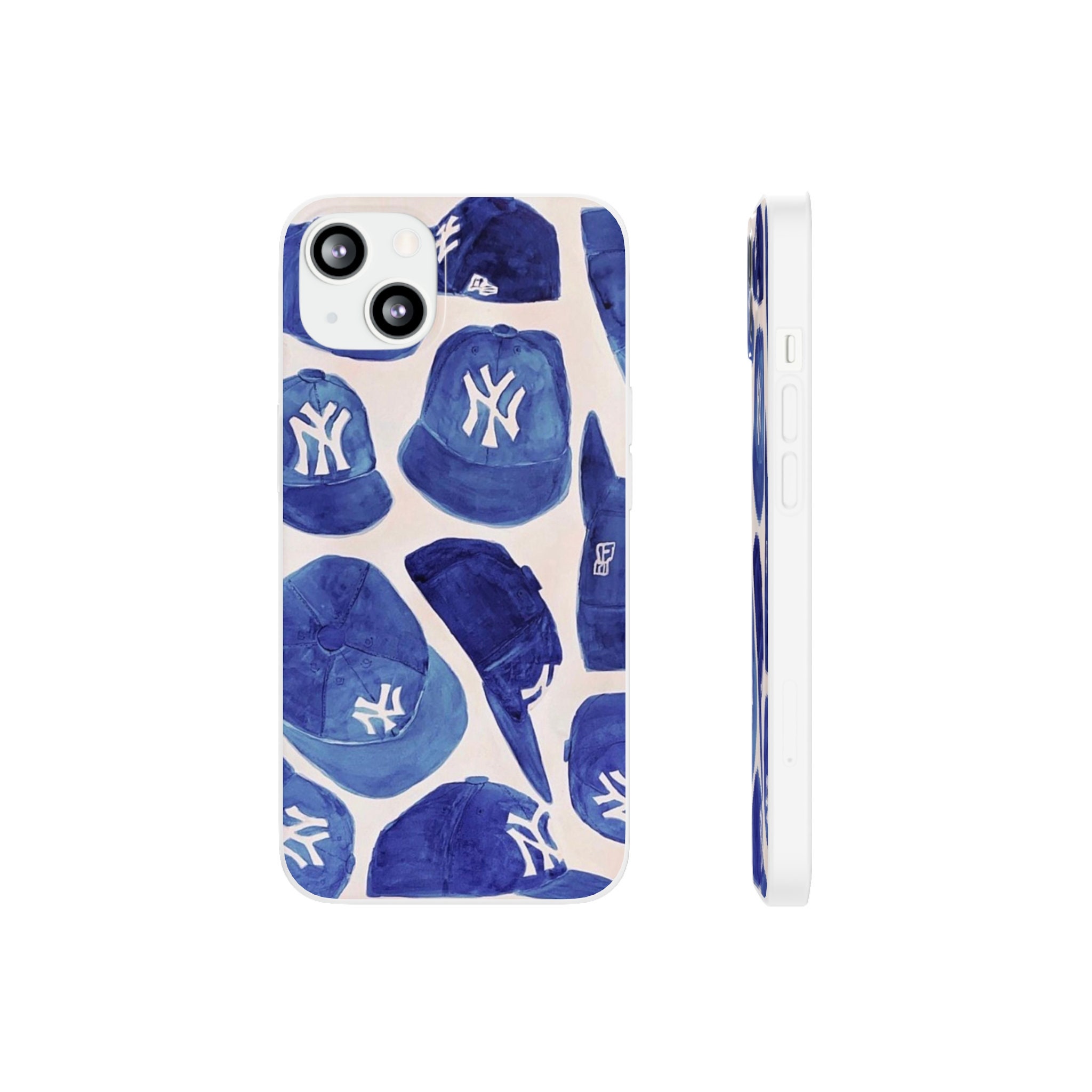 Aesthetic New York Hat Print Flexible Phone Case - Etsy