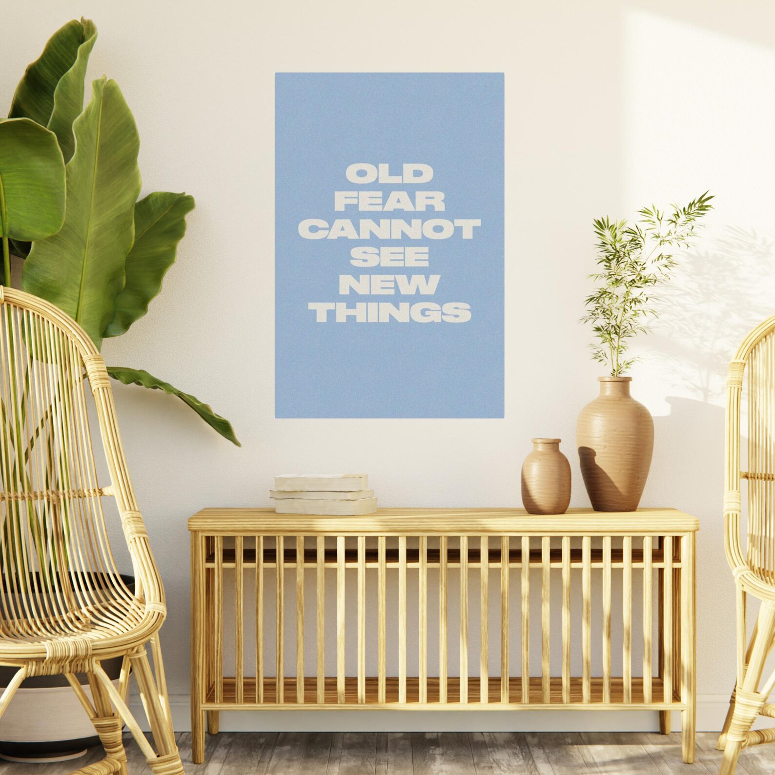 Downloadable- Old Fear Cannot See New Things Print - Etsy