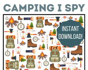 I SPY Game, Spring Printable, Camping Activities, Activities for Kids ...