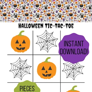 Halloween Tic-tac-toe Printable Activity - Etsy