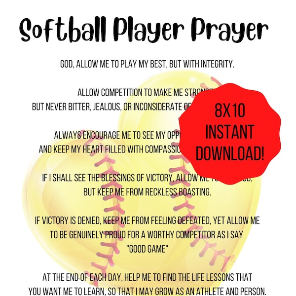Softball Player - Etsy