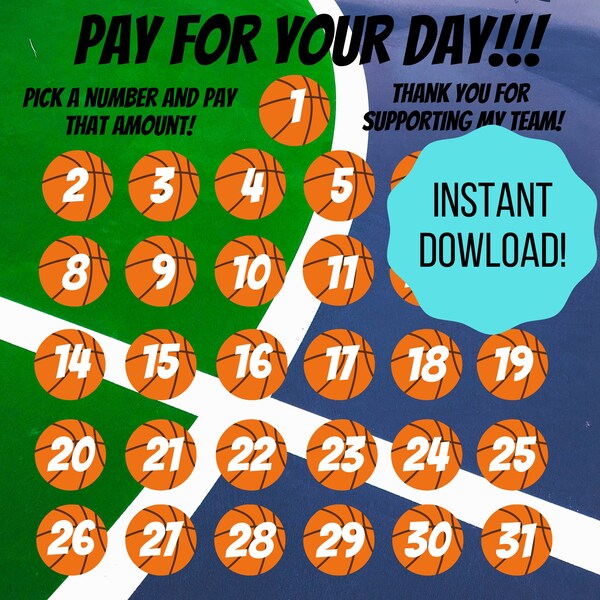 Basketball Fundraiser Template - Etsy