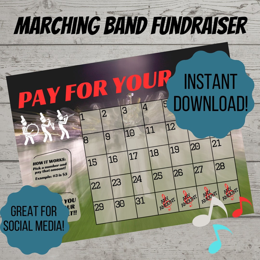 Marching Band Fundraiser | Marching Band | Calendar Fundraiser | Pay ...