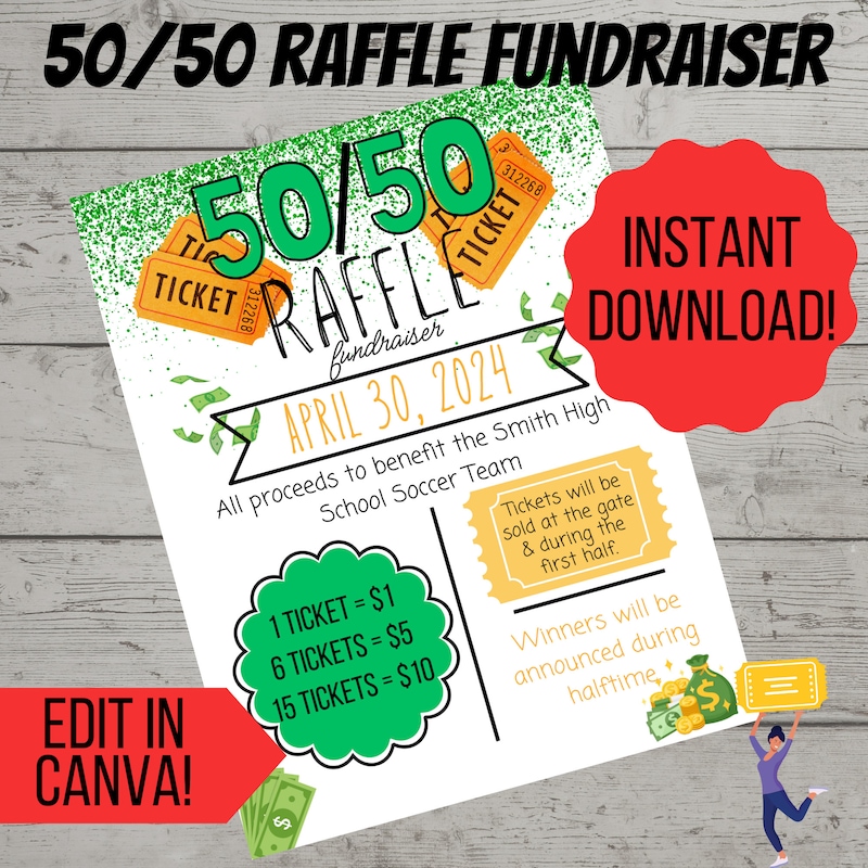 Raffle Posters - Etsy UK