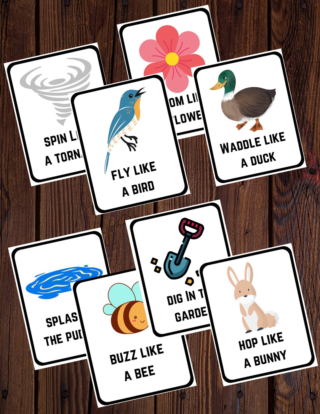 Spring Movement Cards - Etsy