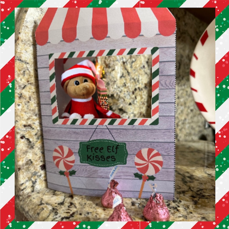 Christmas Elf Kissing Booth | Christmas Elf Prop - Etsy