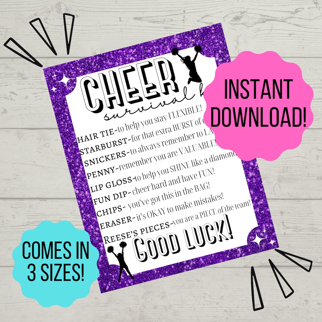 Cheer Survival Kit / Cheerleader Survival Kit - Etsy