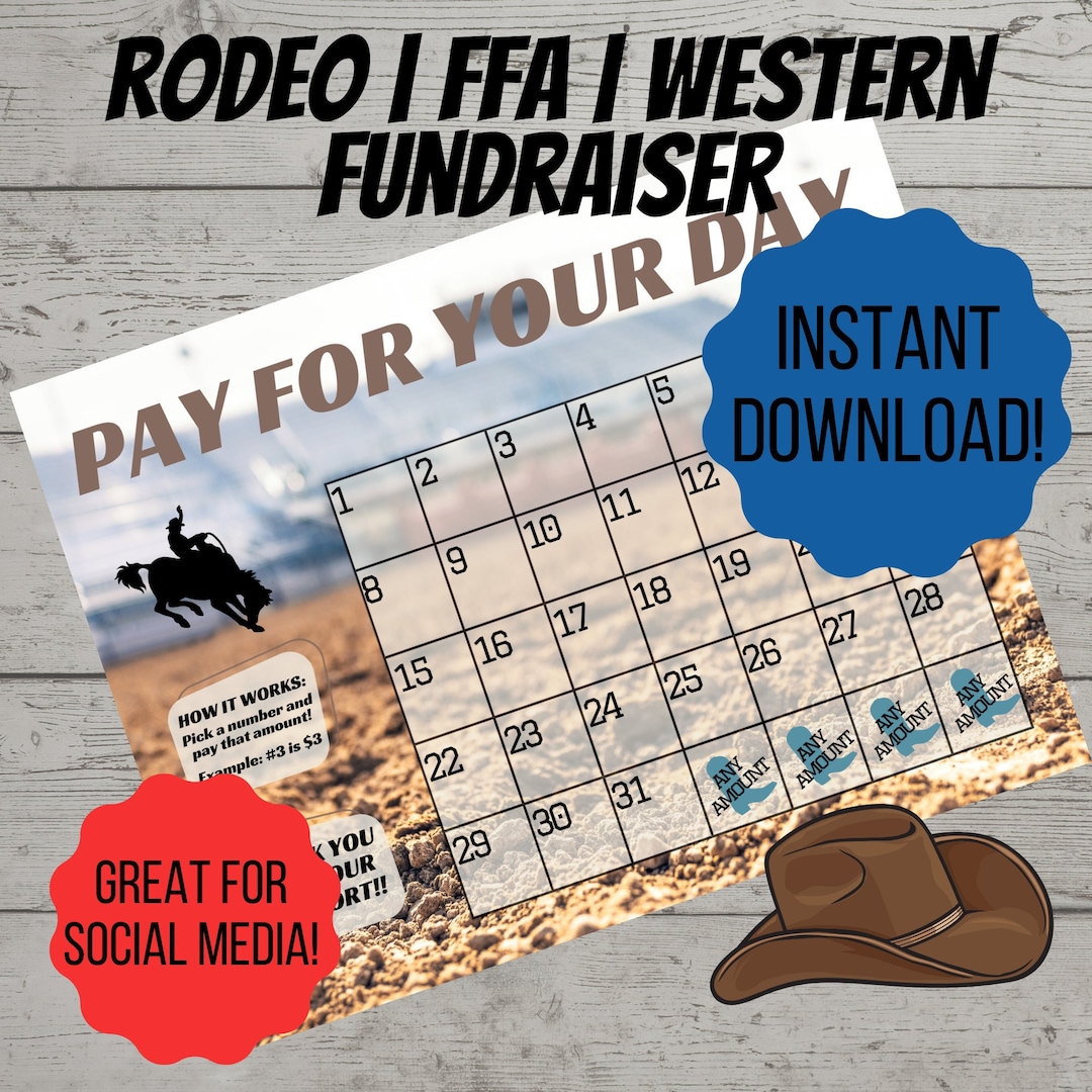 Rodeo Fundraiser | Western Fundraiser | Pay Day Fundraiser | Calendar ...