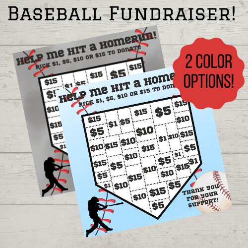 Baseball Fundraiser / Social Media Fundraiser Baseball / Baseball Team ...