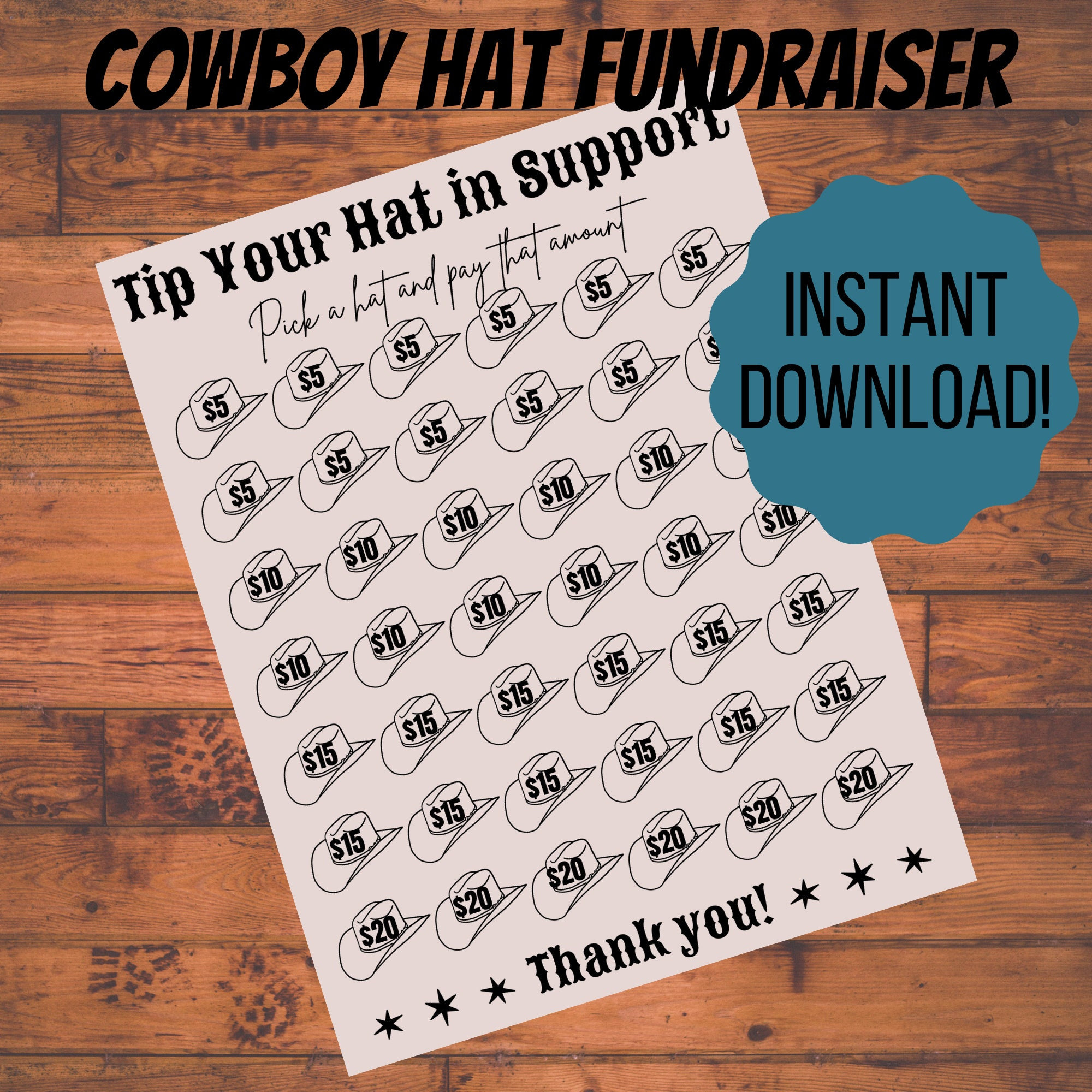 Cowboy Hat Fundraiser | Cowboy Fundraiser | Western Fundraiser | Rodeo ...