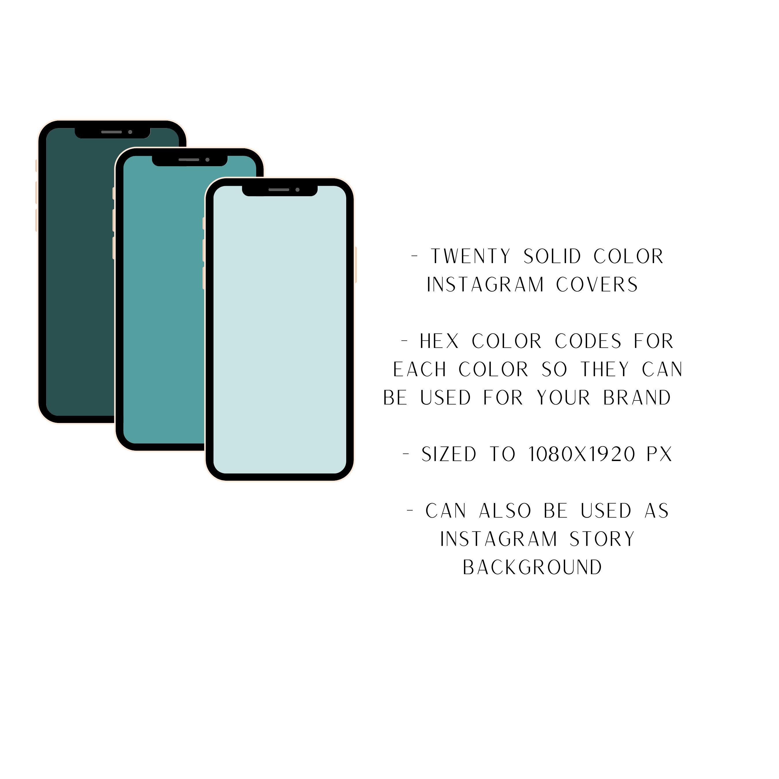 Blue Instagram Highlights Cover Solid Opal Blue Ig Icon Teal Gradient ...