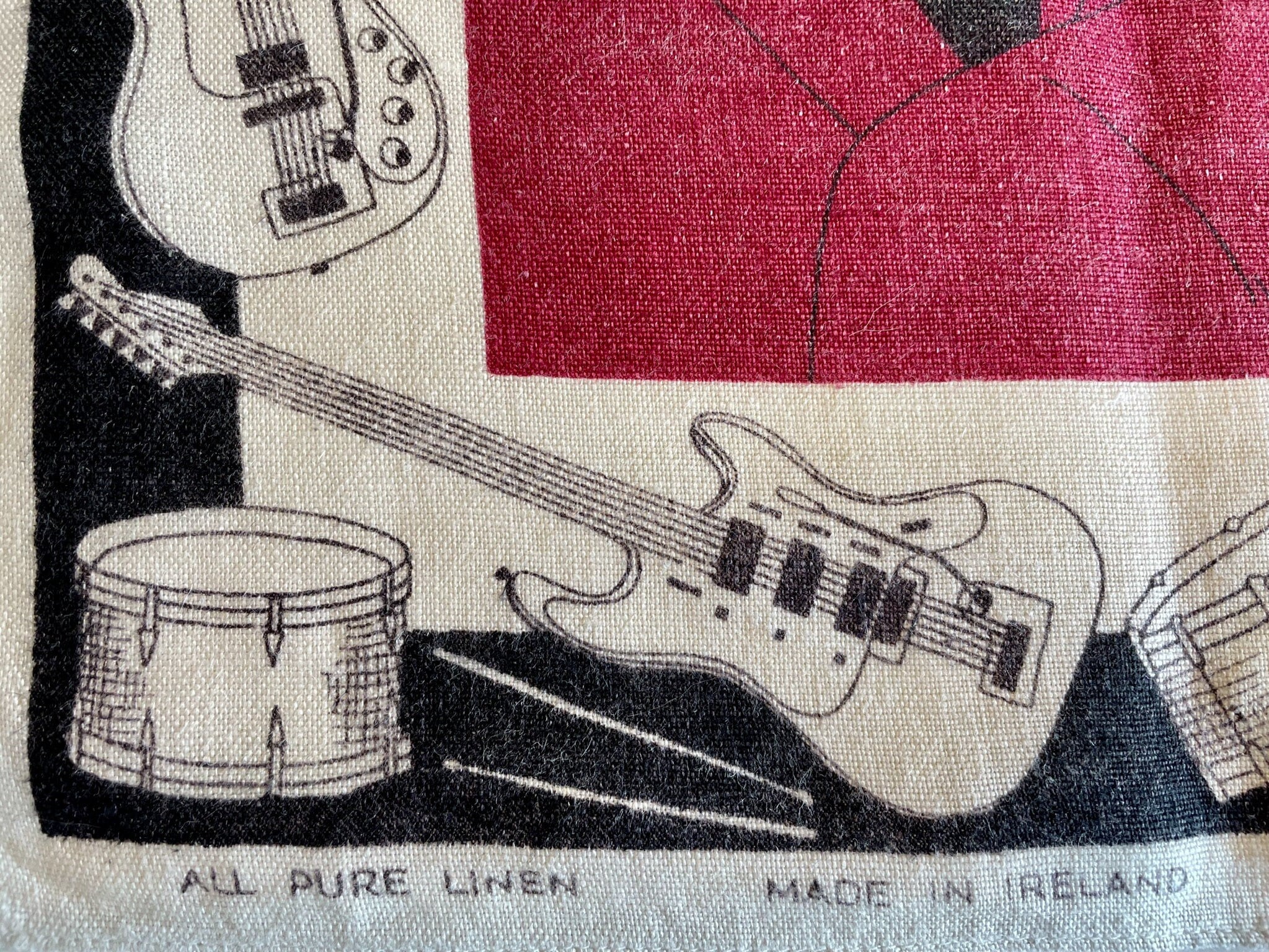 The Beatles Irish Linen Souvenir Tea Towel - Etsy