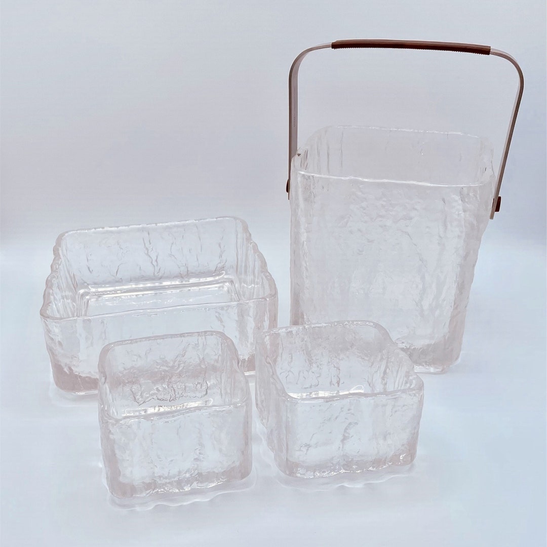 Mikasa Frostfire 4-piece Crystal Bar Set by Hoya Japan - Etsy