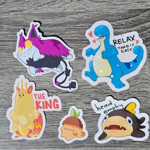 Palworld Stickers choice of 4 or Pal Pack With ALL FREE Gumoss Sticker ...