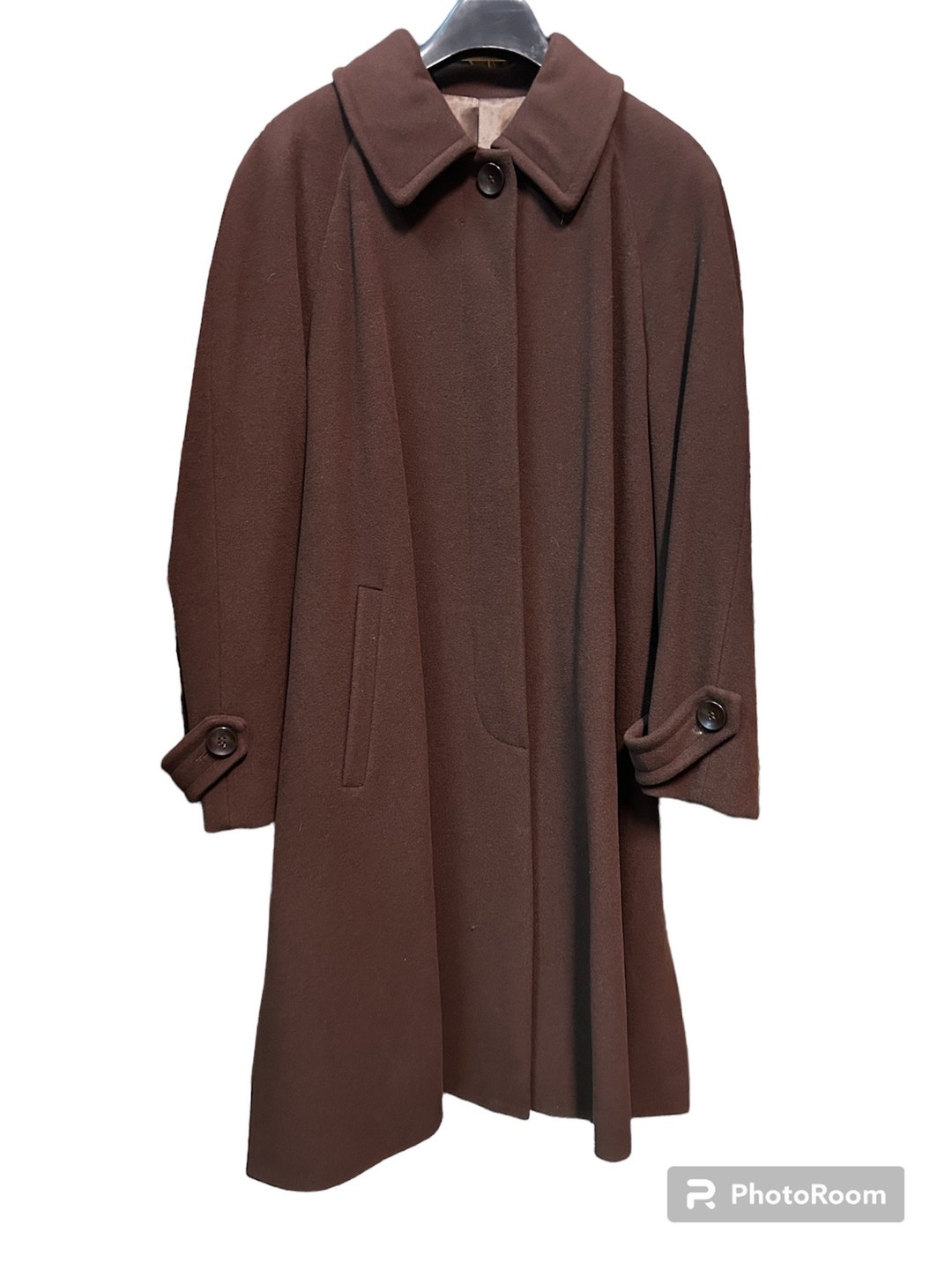 80s Vintage Coat Brown Chocolate /wool /jacket/woolmark/deadstock/80s ...