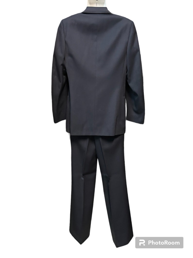 Vintage 70s Deadstock Men Suit Blue /navy/made in Italy by Mabro/pure ...