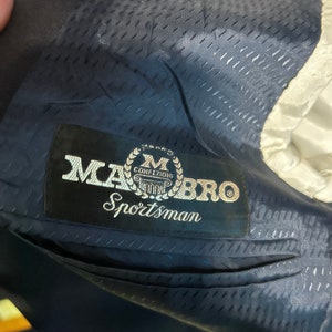 Vintage 70s Deadstock Men Suit Blue /navy/made in Italy by Mabro/pure ...