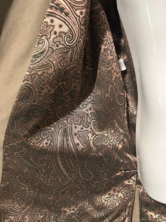 80s vintage alcantara beige sand jacket/Made in Italy… - Gem