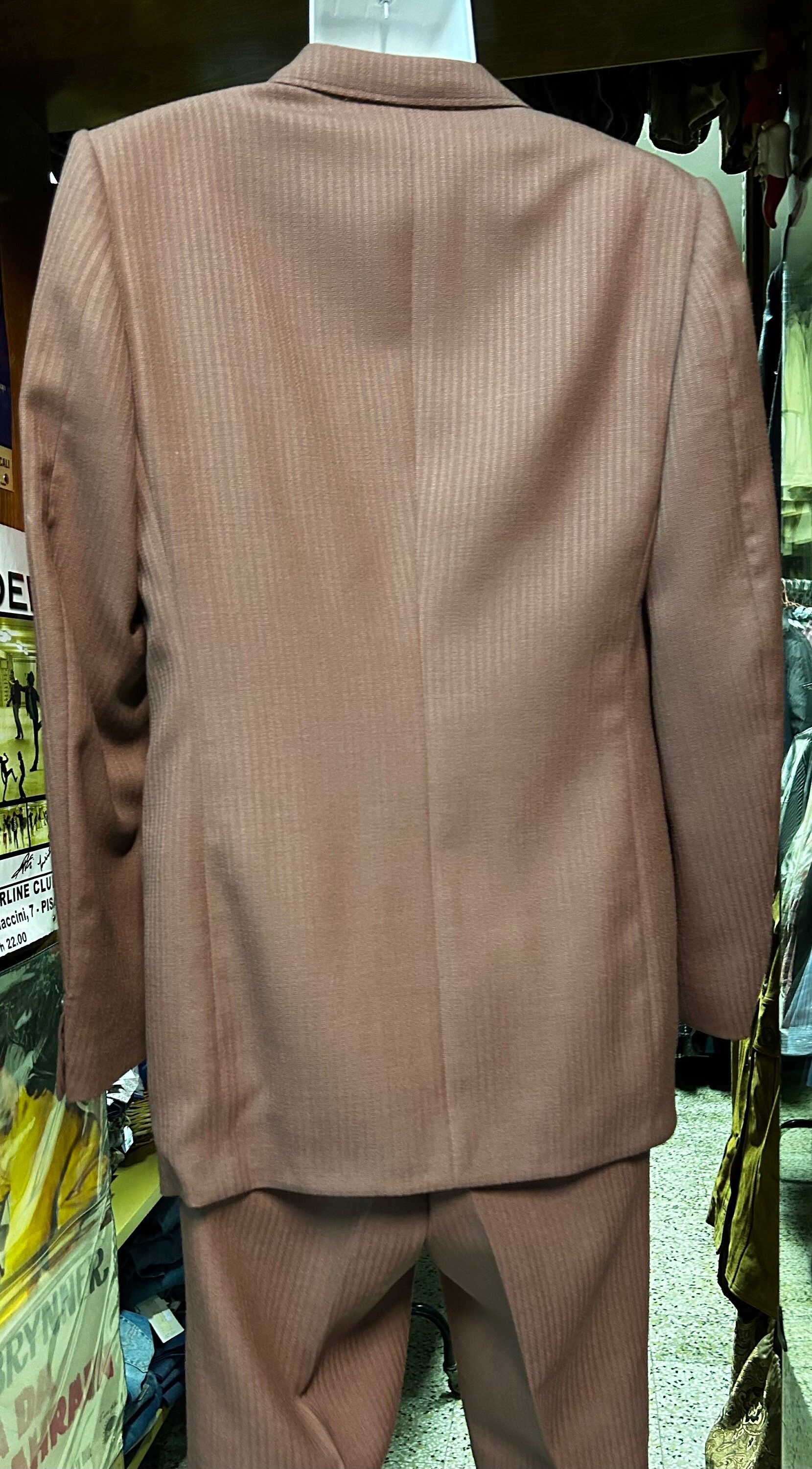 Vintage Early 70s Deadstock Men Suit Brown Bronze/lines/three Button ...