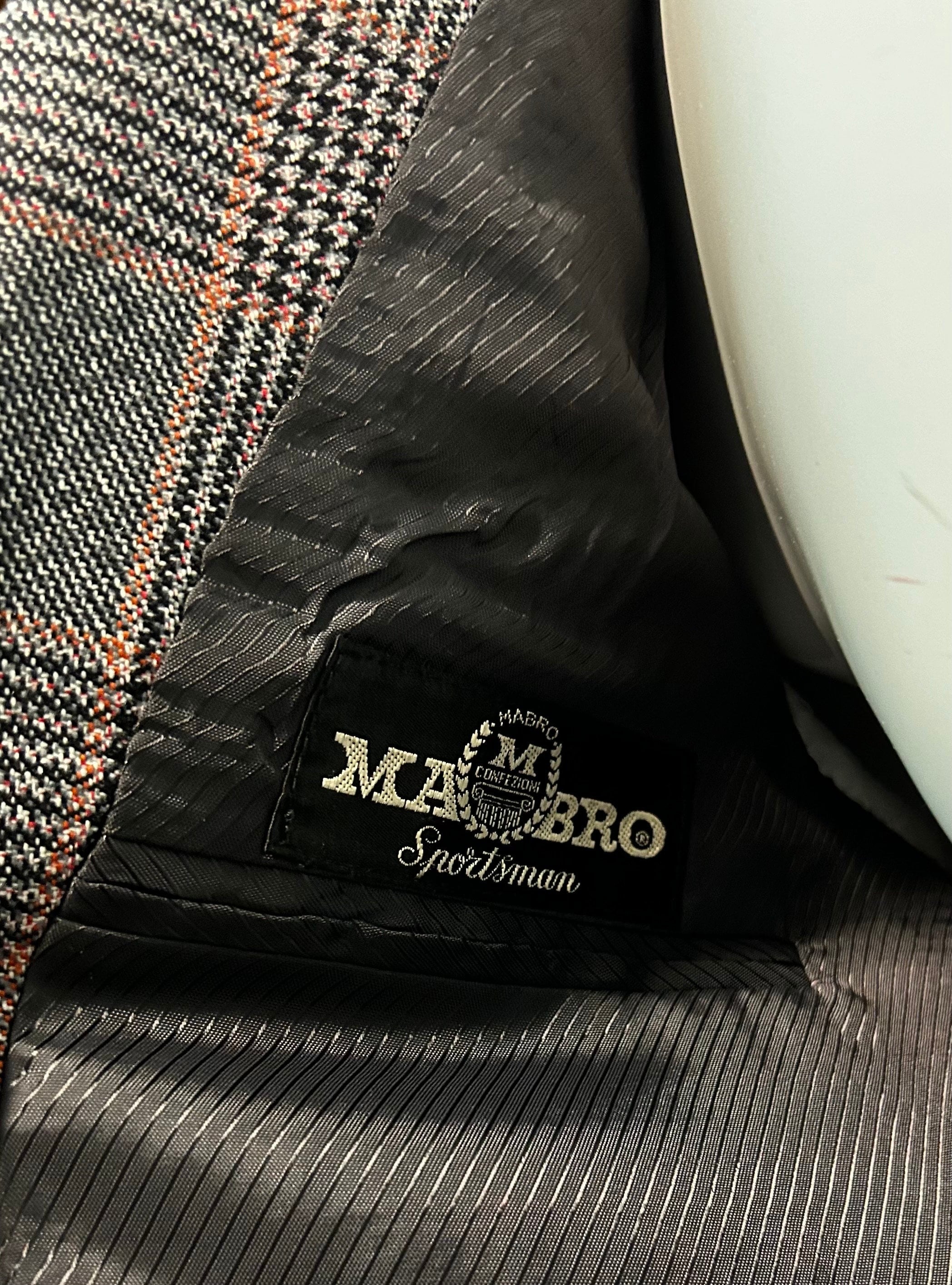 Vintage 70s Deadstock Men Suit Grey/red/white Tartan/prince of Wales ...