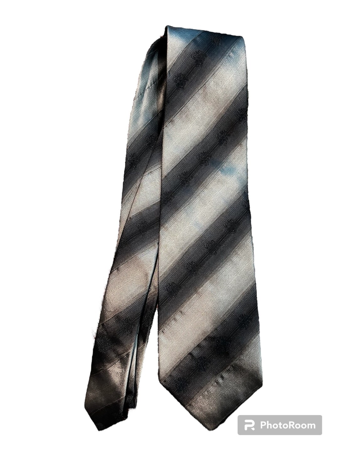 Versace Tie. Vintage Tie. Silk. Pattern, Gray Silver Background With ...