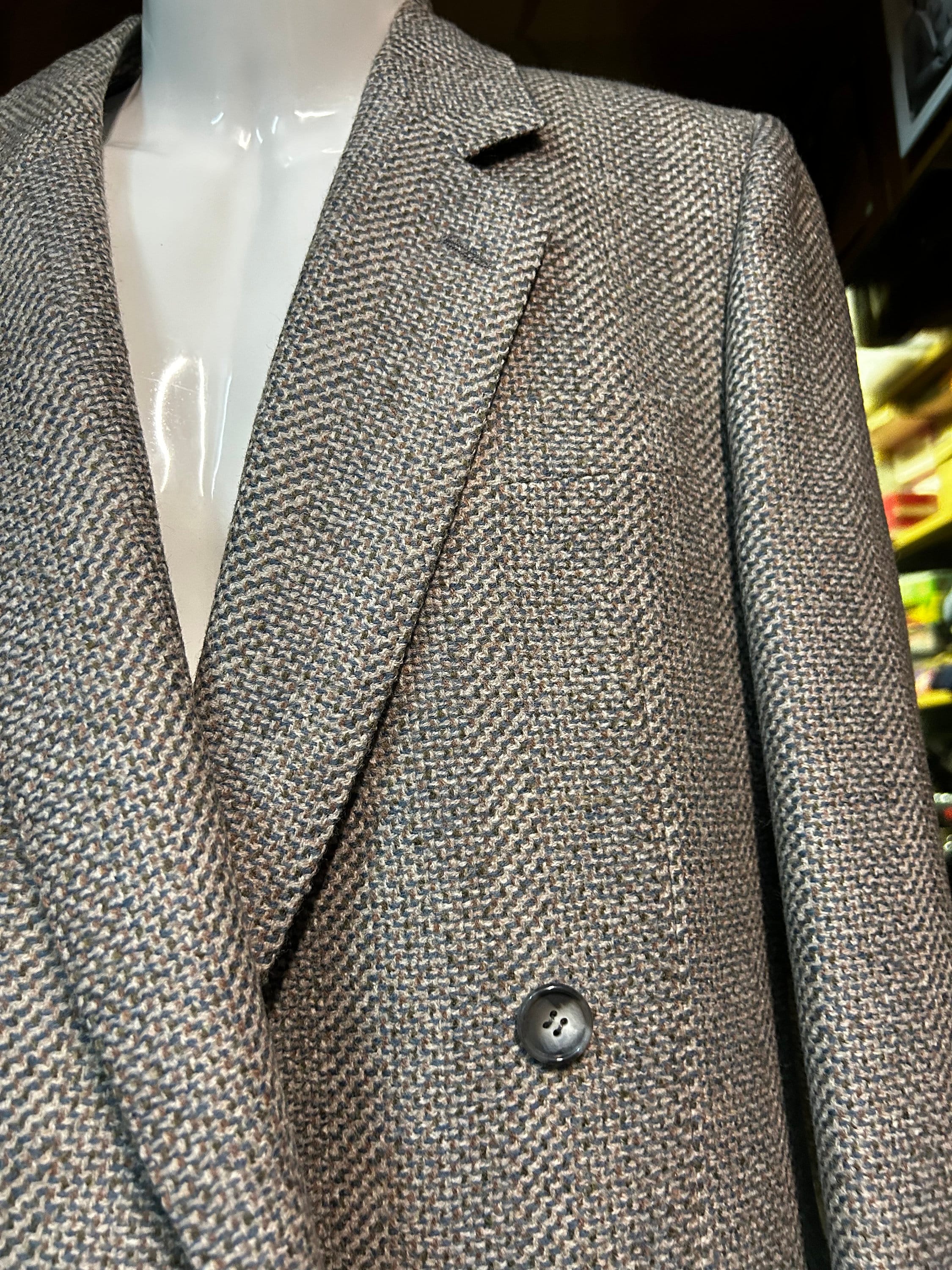 Vintage Early 70s Deadstock Men Suit Gray Tweed/made in Italy by Mabro ...